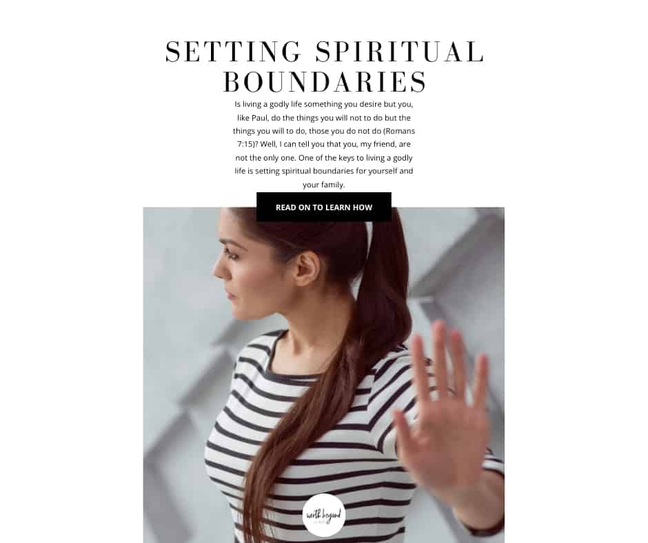 How To Overcome Temptation With Spiritual Boundaries