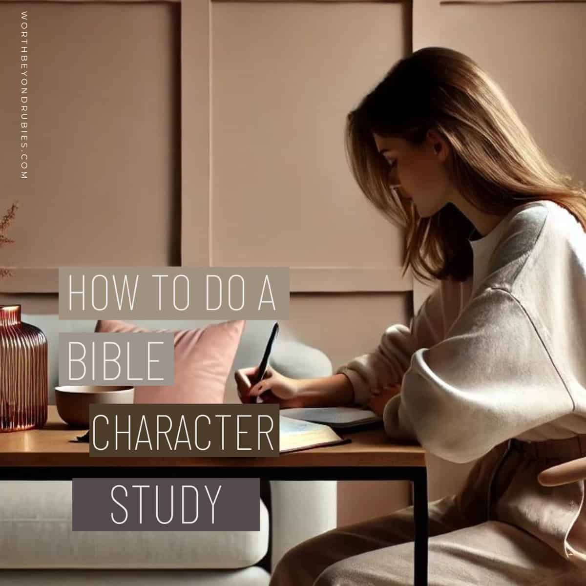 Easily Learn How To Do A Bible Character Study Today!