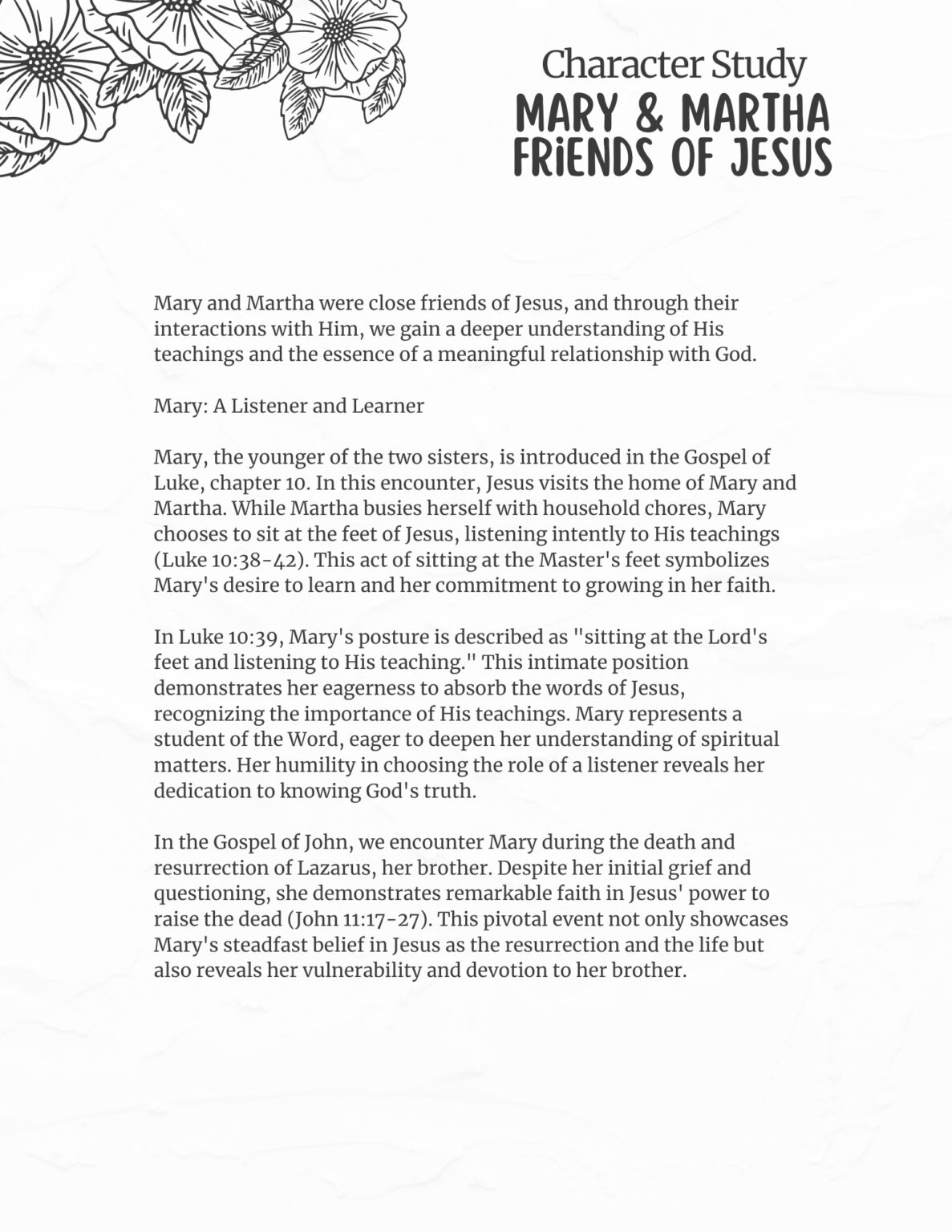 The Ultimate Mary And Martha Lesson: Finding The Balance Between ...